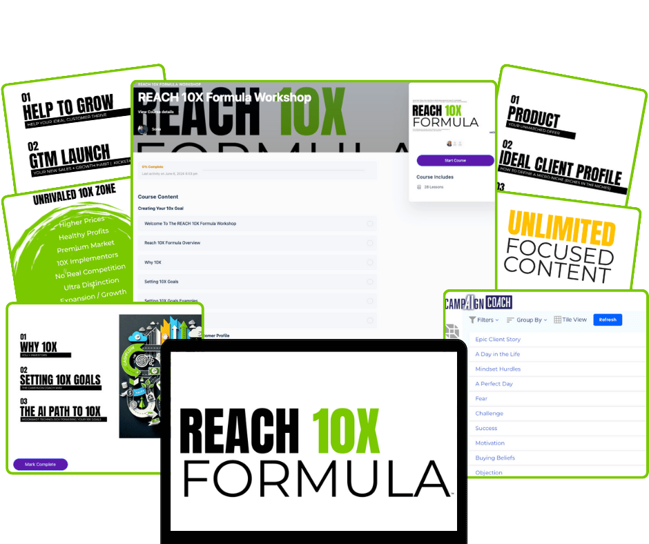REACH 10X Formula - Campaign Coach AI - Unrivaled GTM Strategy